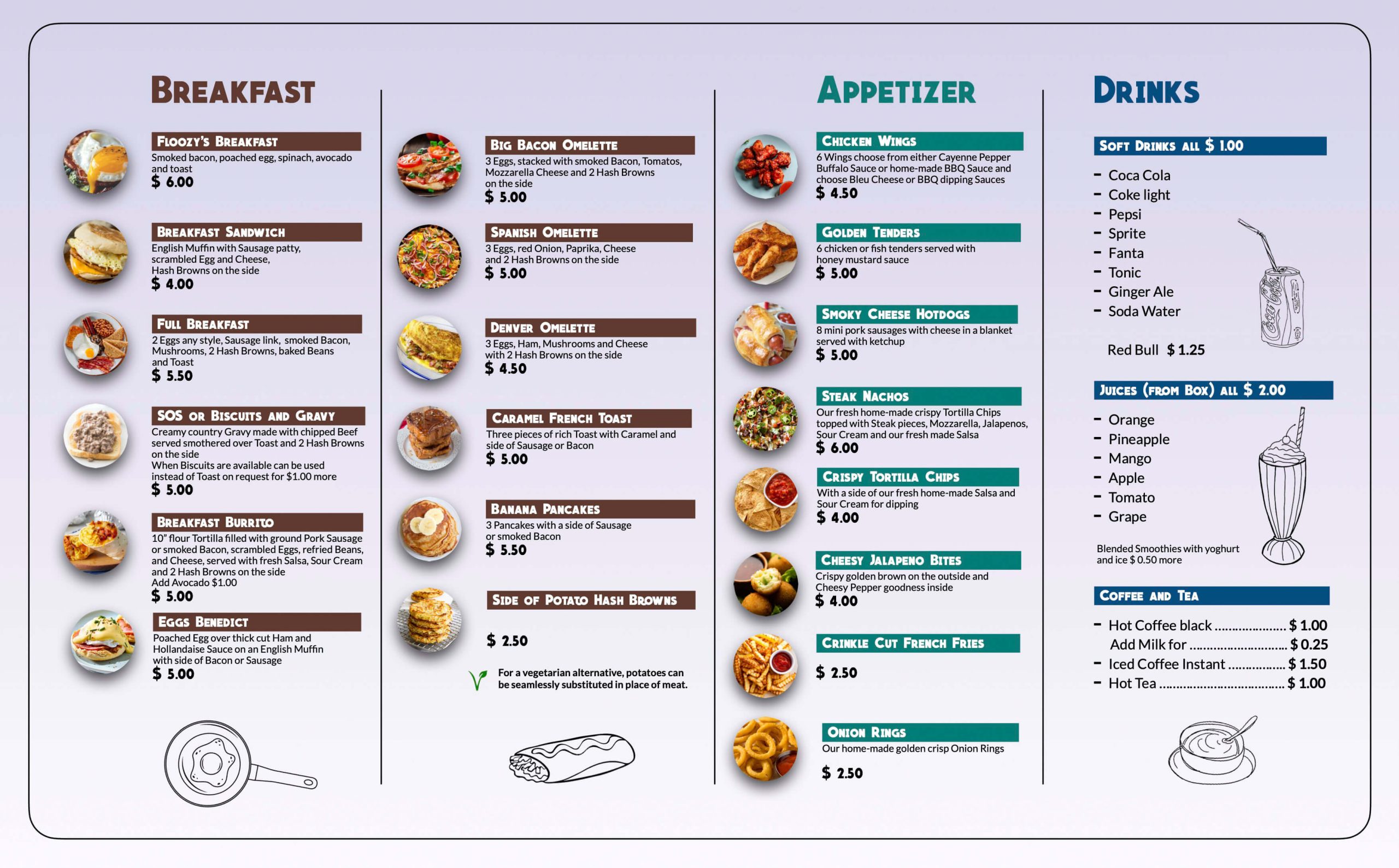 Food - Floozy's | Hotel, Bar & Grill